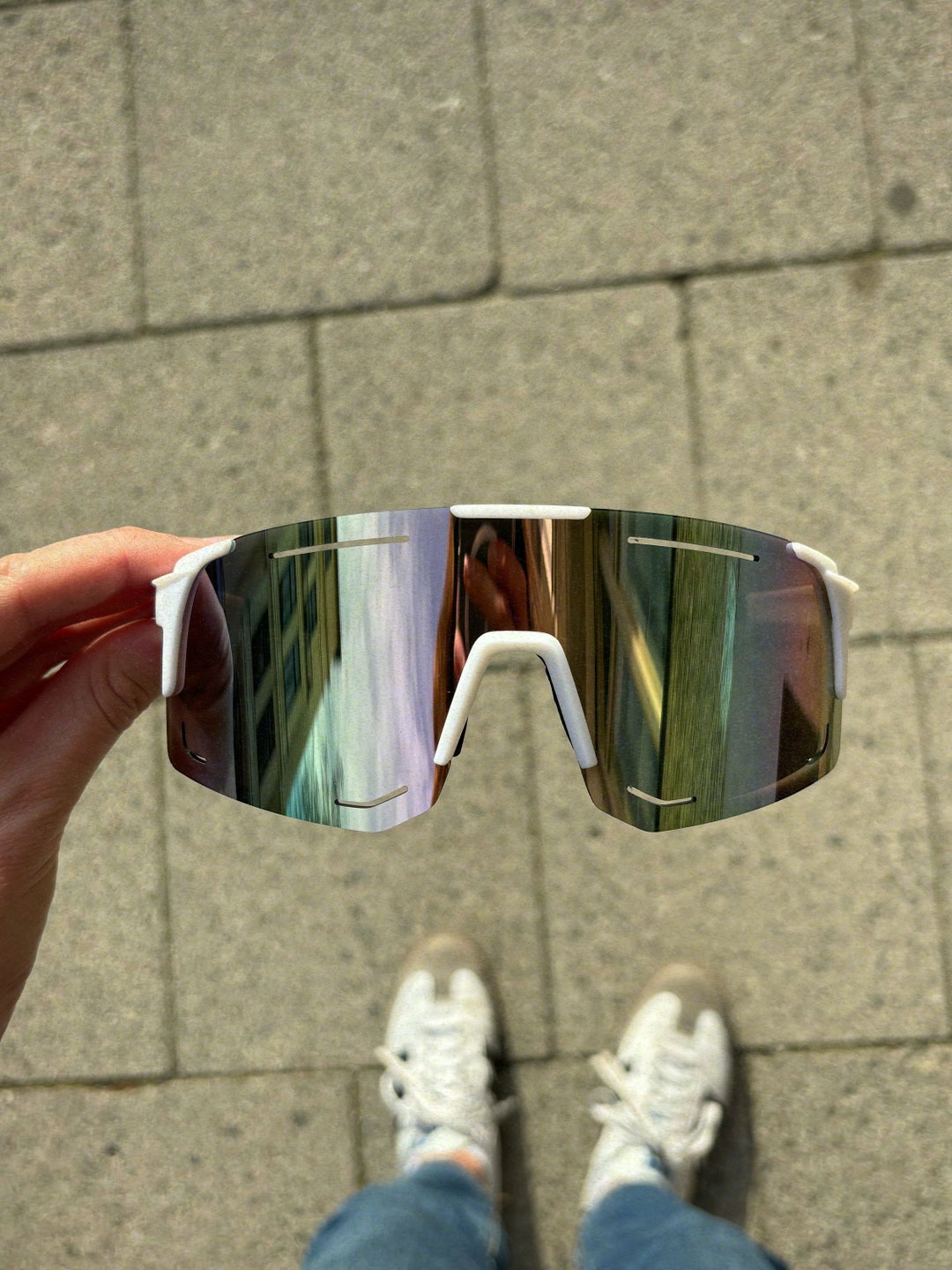 Mirrored Fast Glasses Sporty Frame Glasses Must-have for Parties ...