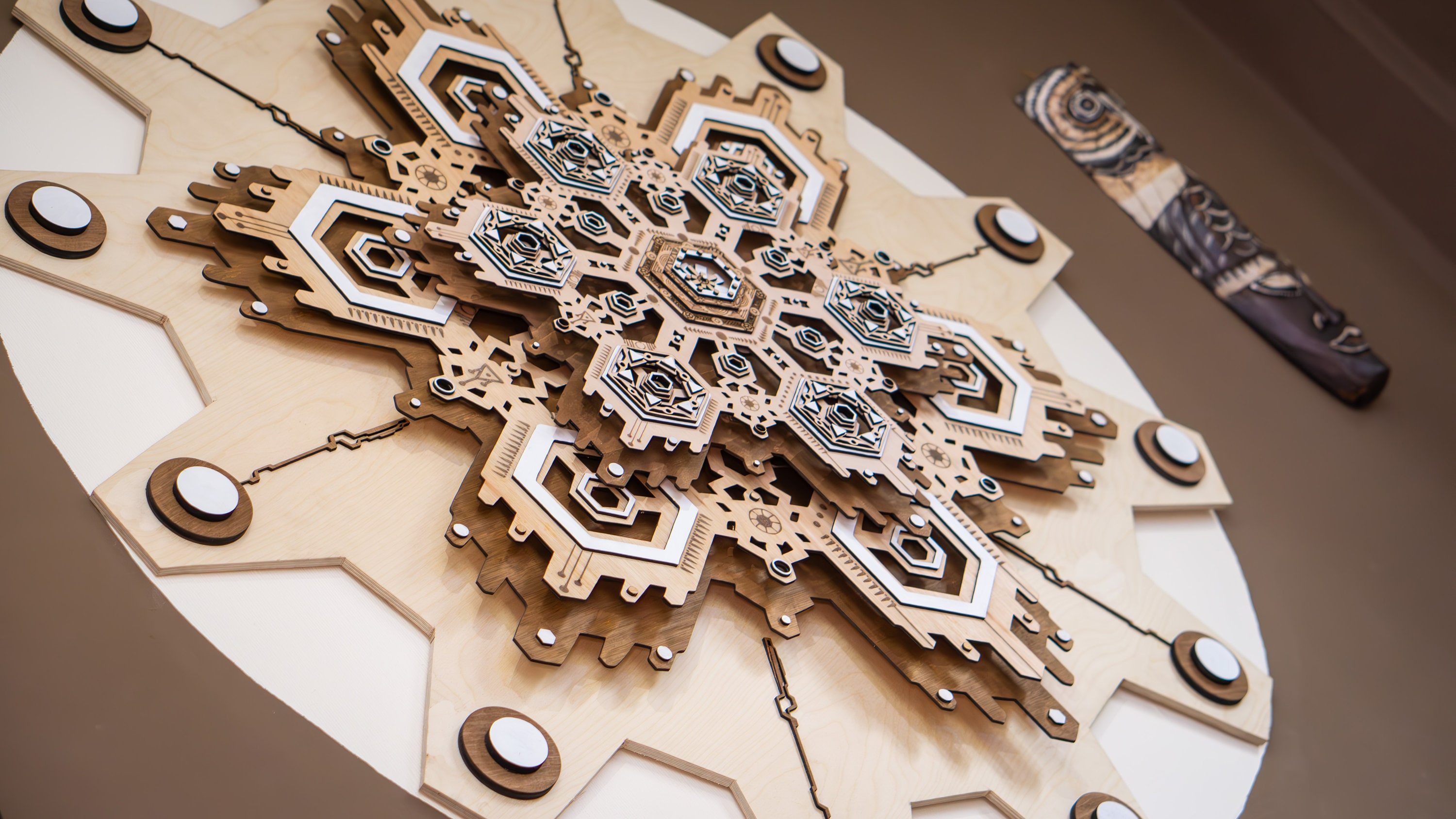 Regenartica Laser Cut Home Decor Steampunk/ Boho Wall Art With Led's - Etsy