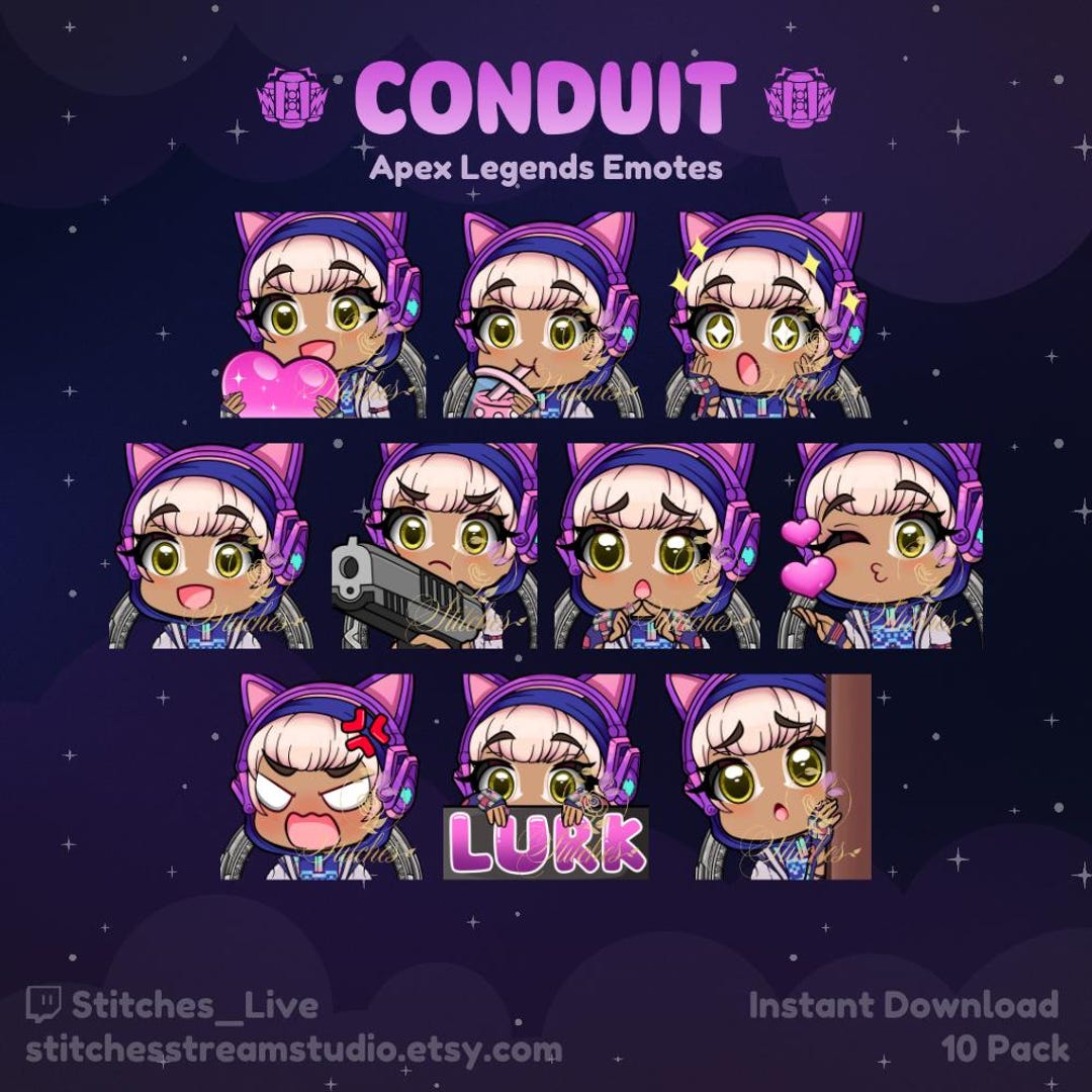 Apex Legends Conduit Player One Twitch Emote Pack | Streamer, Streaming ...