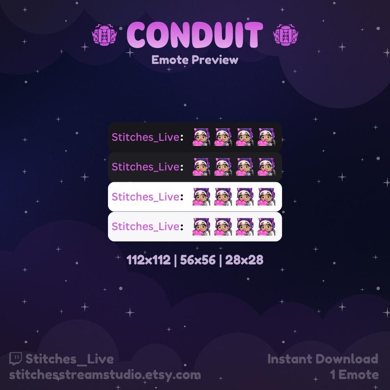 Apex Legends Conduit Player One Heart Twitch Emote | Streamer ...