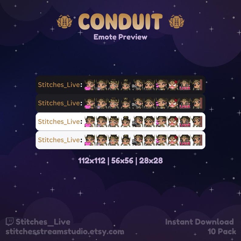 Apex Legends Conduit Gilded Radiance Twitch Emote Pack | Streamer ...