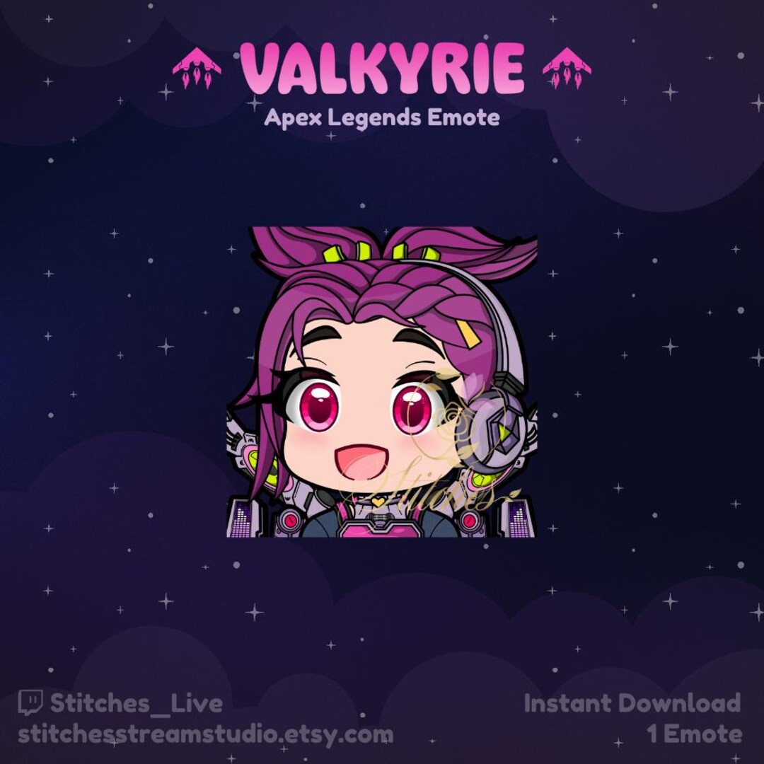 Apex Legends Valkyrie Heartbeat Harmonizer Twitch Emote | Streamer ...