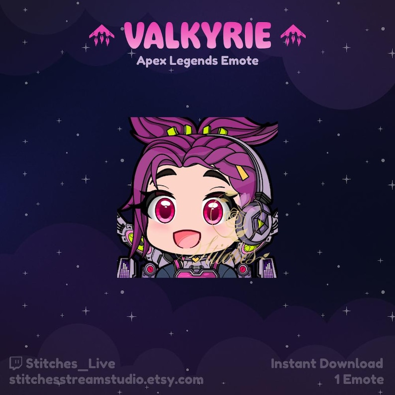 Apex Legends Valkyrie Heartbeat Harmonizer Twitch Emote | Streamer ...