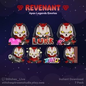 Apex Legends Revenant Twitch Emote Pack Streamer, Streaming Assets ...