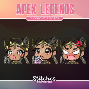 Apex Legends Conduit Gilded Radiance Chibi Pre-made Emote Pack, Conduit ...