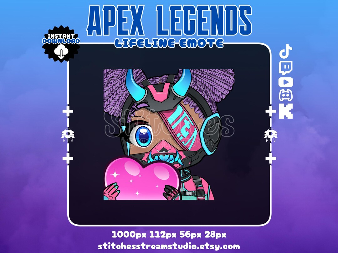 Lifeline Haunt and Heal Heart Emote Apex Legends Emote for Twitch ...