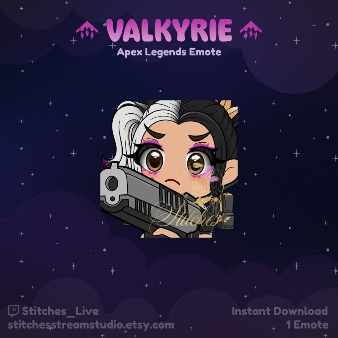 Apex Legends Valkyrie Giddy Glider Gun Twitch Emote | Streamer ...