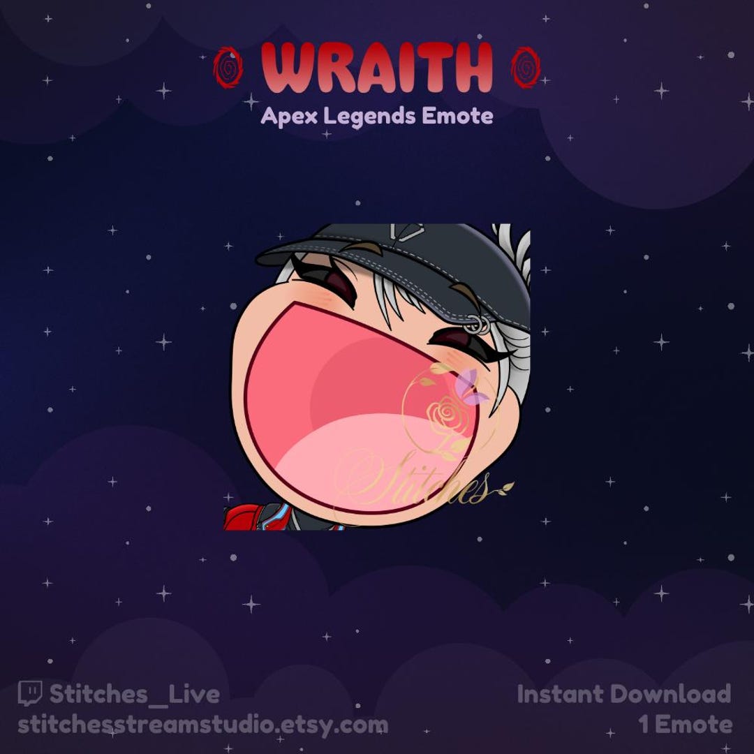 Apex Legends Wraith Street Smart Omegalul Twitch Emote | Streamer ...