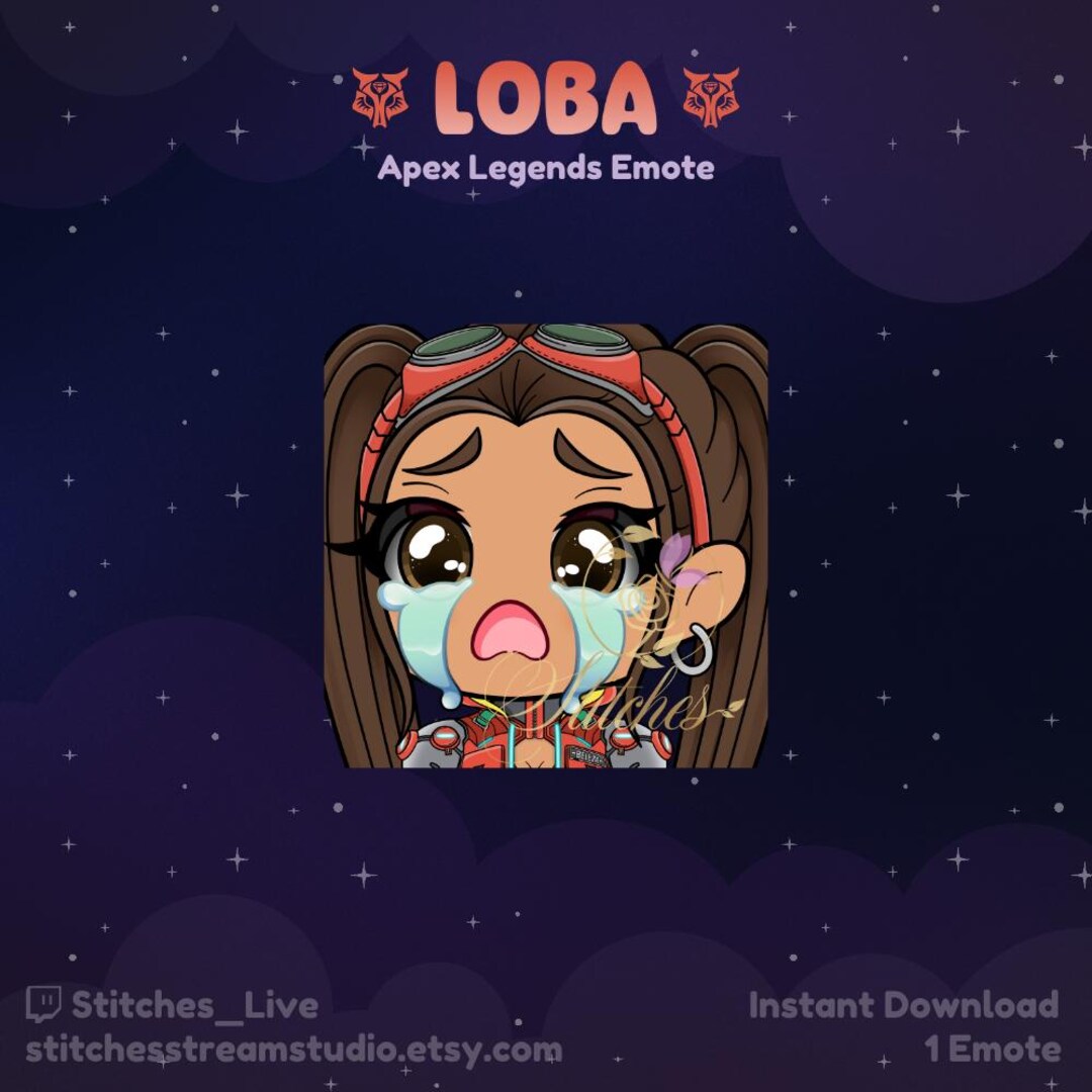 Apex Legends Loba Cherry Bomb Cry Twitch Emote | Streamer, Streaming ...