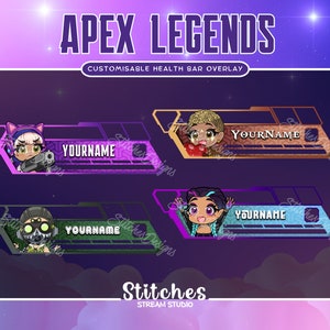 Apex Legends Static Customisable Health Bar Overlay, Apex Overlay, Apex ...