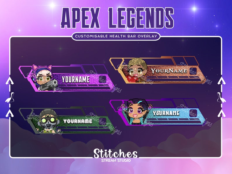 Apex Legends Static Customisable Health Bar Overlay, Apex Overlay, Apex ...