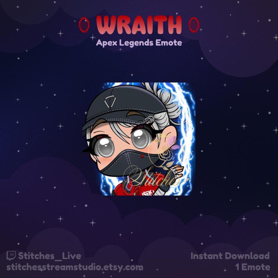 Apex Legends Wraith Street Smart Portal Peek Twitch Emote | Streamer ...