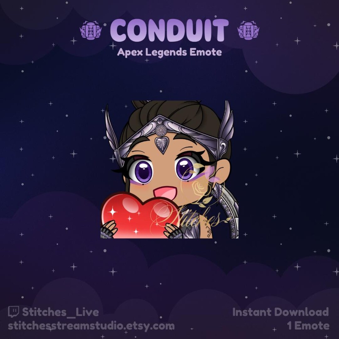 Apex Legends Conduit Royal Obsidian Heart Twitch Emote | Streamer ...