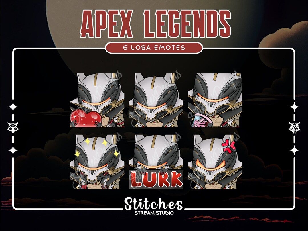 Apex Legends Loba Lycanthrope Chibi Pre-made Emote Pack Loba Prestige ...