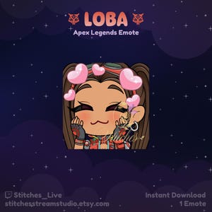 Apex Legends Loba Cherry Bomb Doki Doki Twitch Emote | Streamer ...