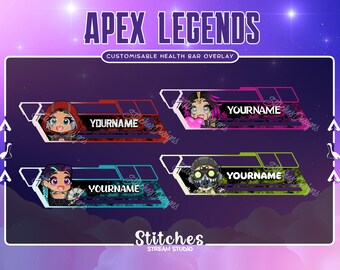 Apex Legends Static Customisable Health Bar Overlay, Apex Overlay, Apex ...