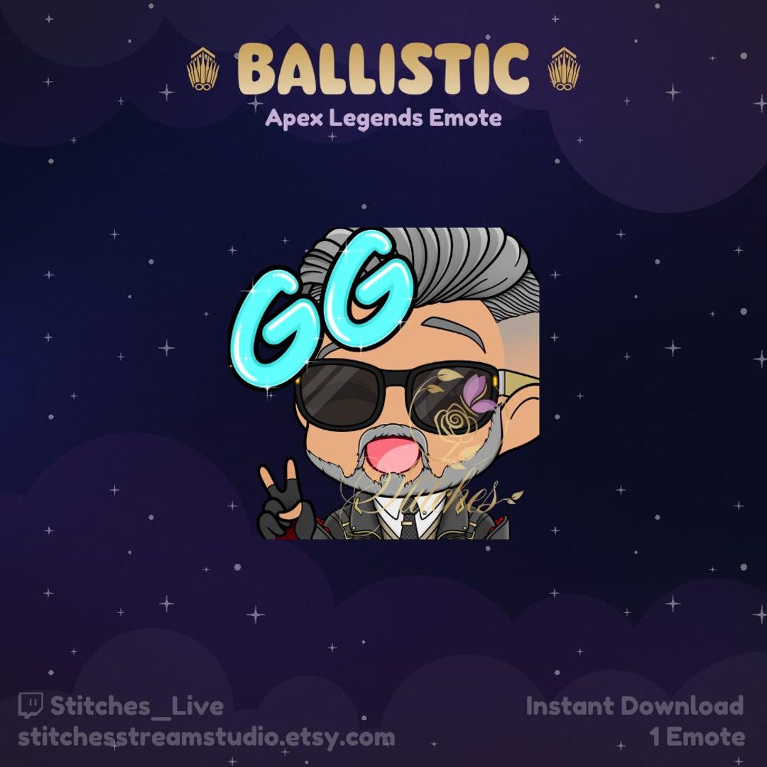 Ballistic Earl Grey GG Twitch Emote | Apex Legends Sub Emote PNG ...