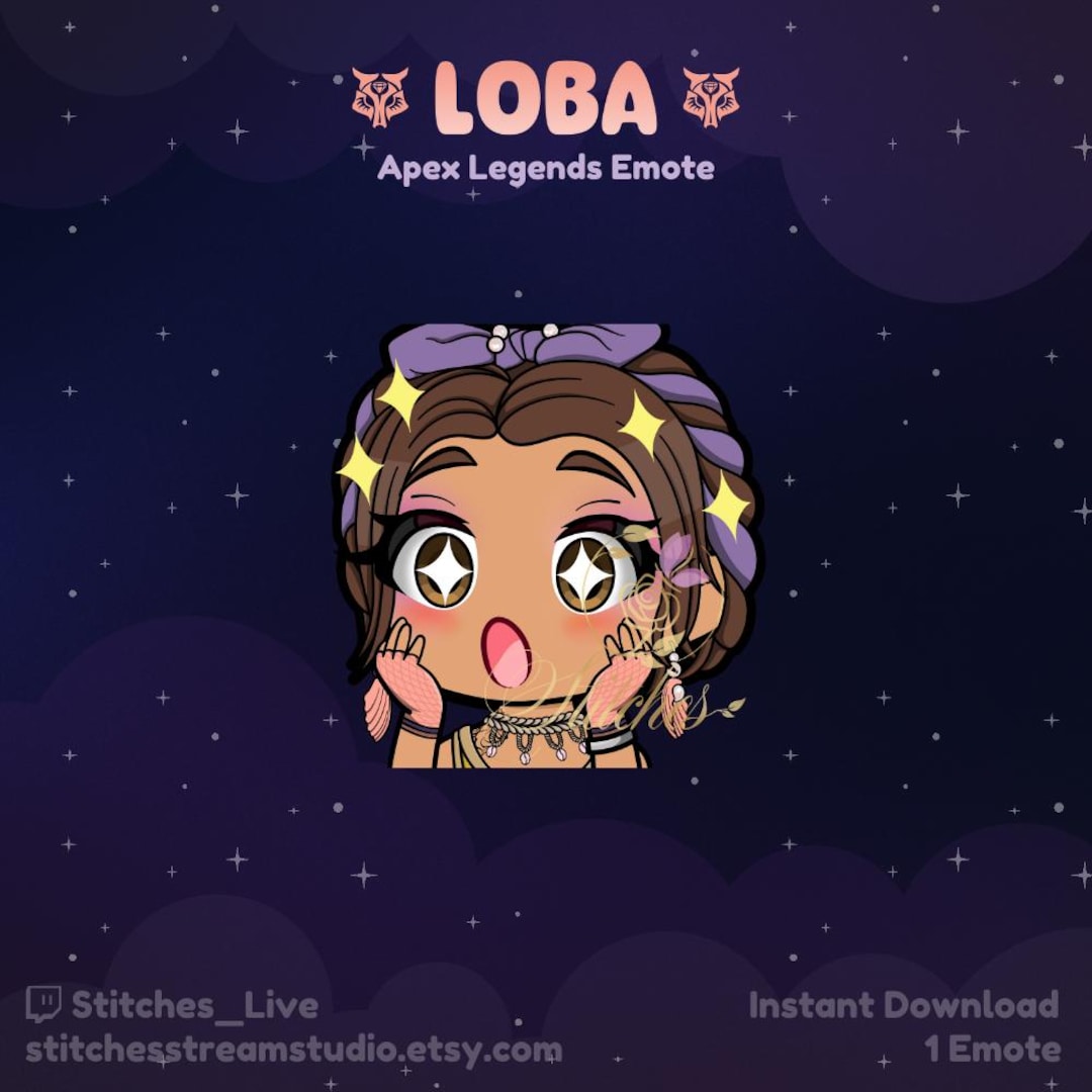 Apex Legends Loba Trouble in Paradise Shock Twitch Emote | Streamer ...