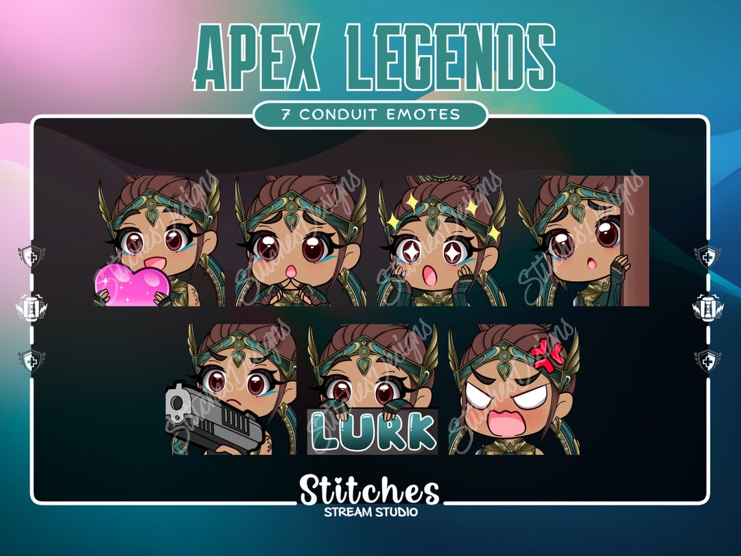 Apex Legends Conduit Malachite Monarch Chibi Pre-made Emote Pack ...