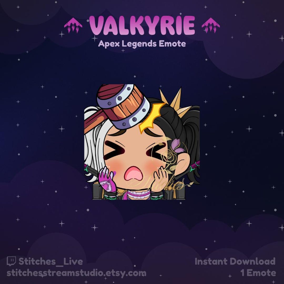 Apex Legends Valkyrie Giddy Glider Bonk Twitch Emote | Streamer ...