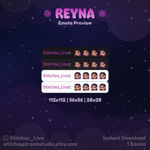 Valorant Reyna Shy Twitch Emote | Streamer, Streaming Assets, Gaming ...