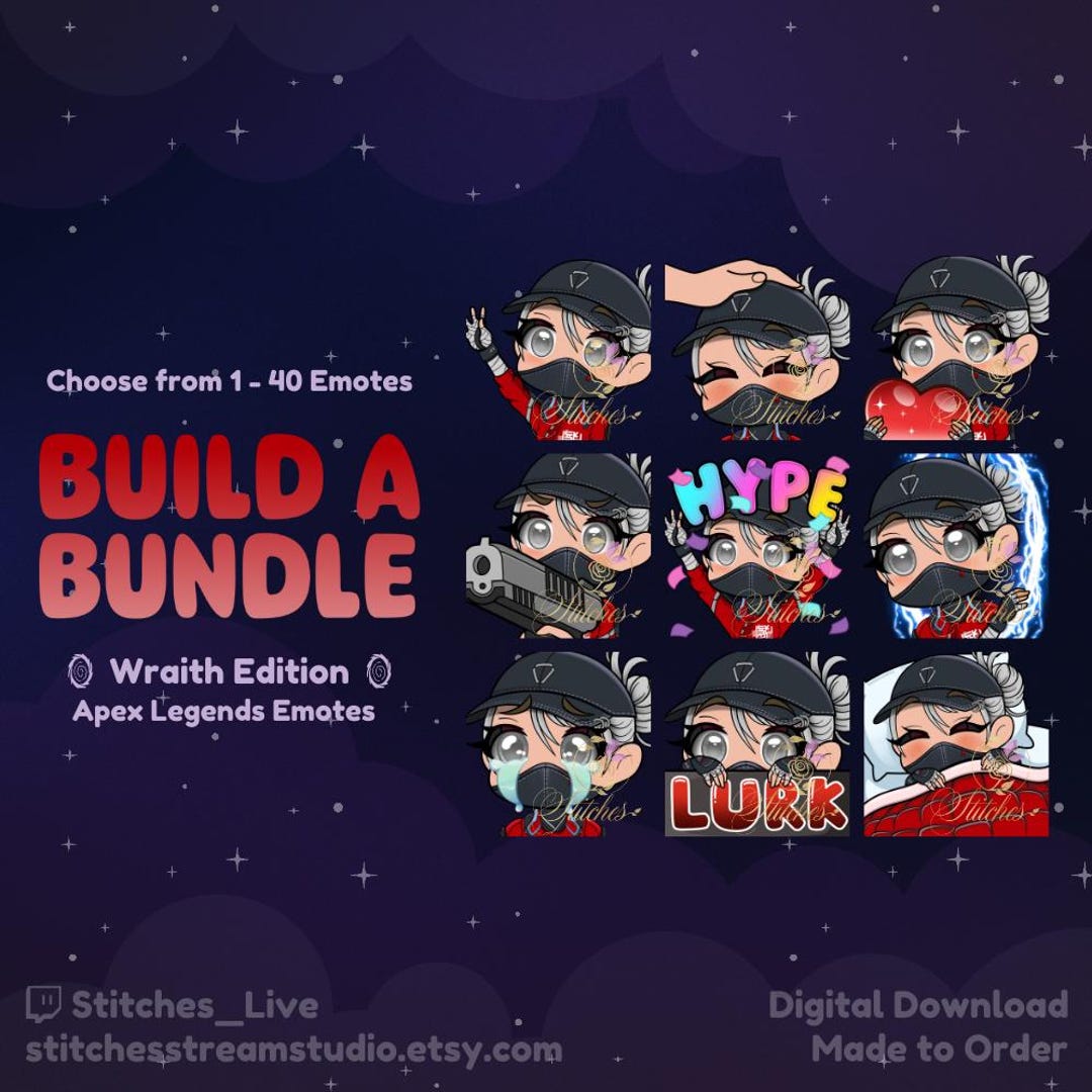 Apex Legends Wraith Street Smart Build A Bundle Emotes | Streamer ...