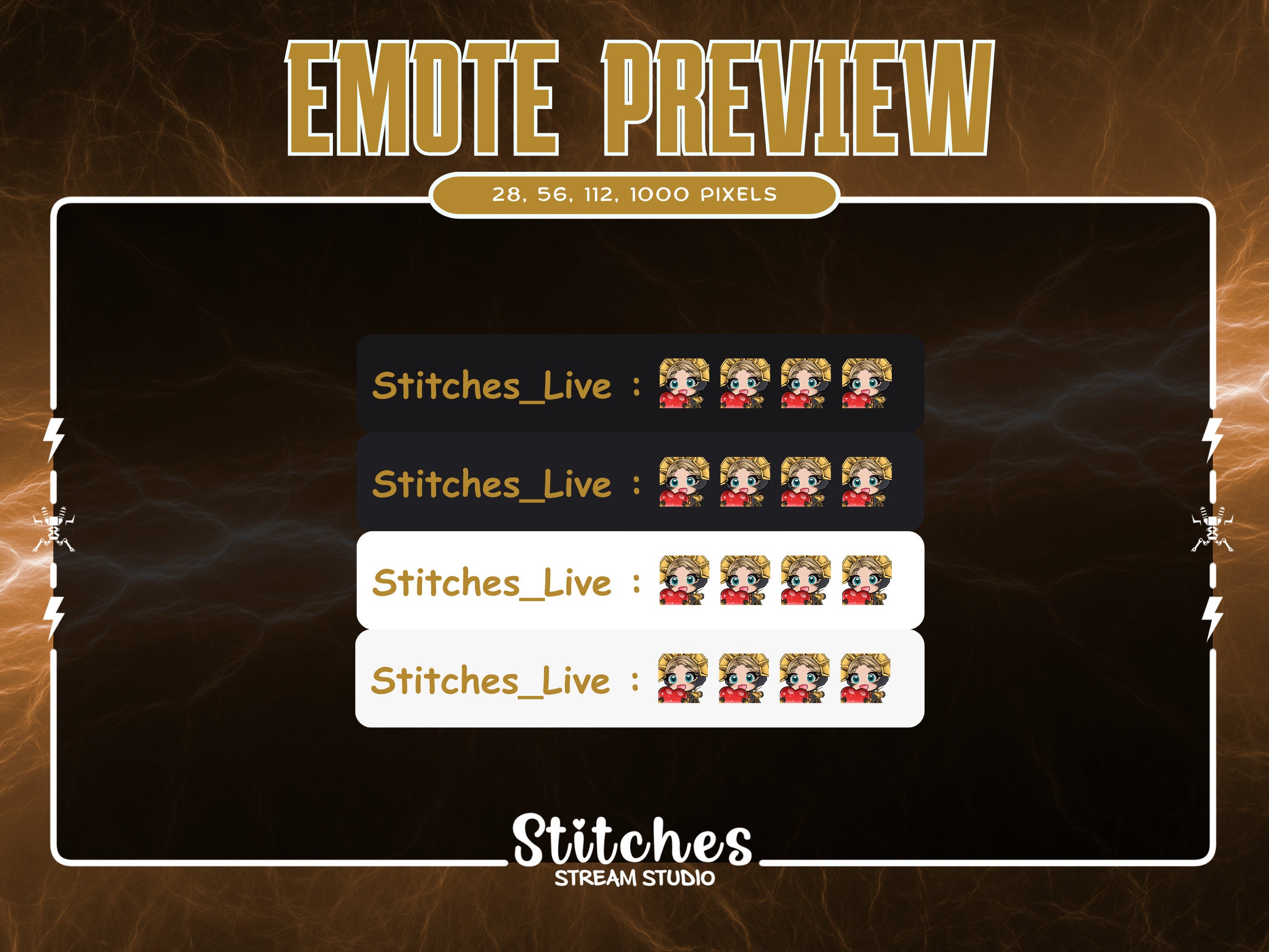 Wattson Solar Static Heart Chibi Emote Apex Legends Twitch Discord ...