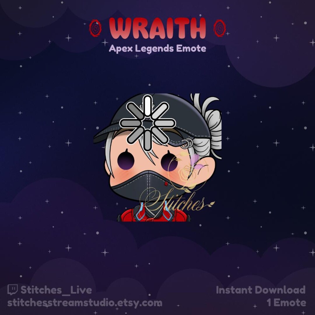 Apex Legends Wraith Street Smart Loading Twitch Emote | Streamer ...