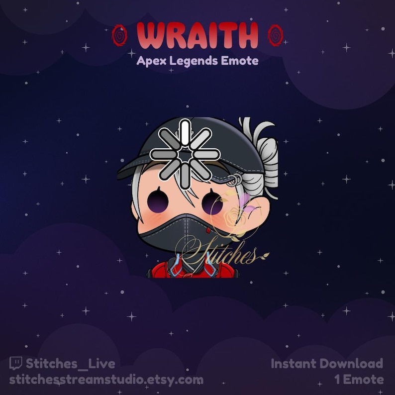 Apex Legends Wraith Street Smart Loading Twitch Emote | Streamer ...