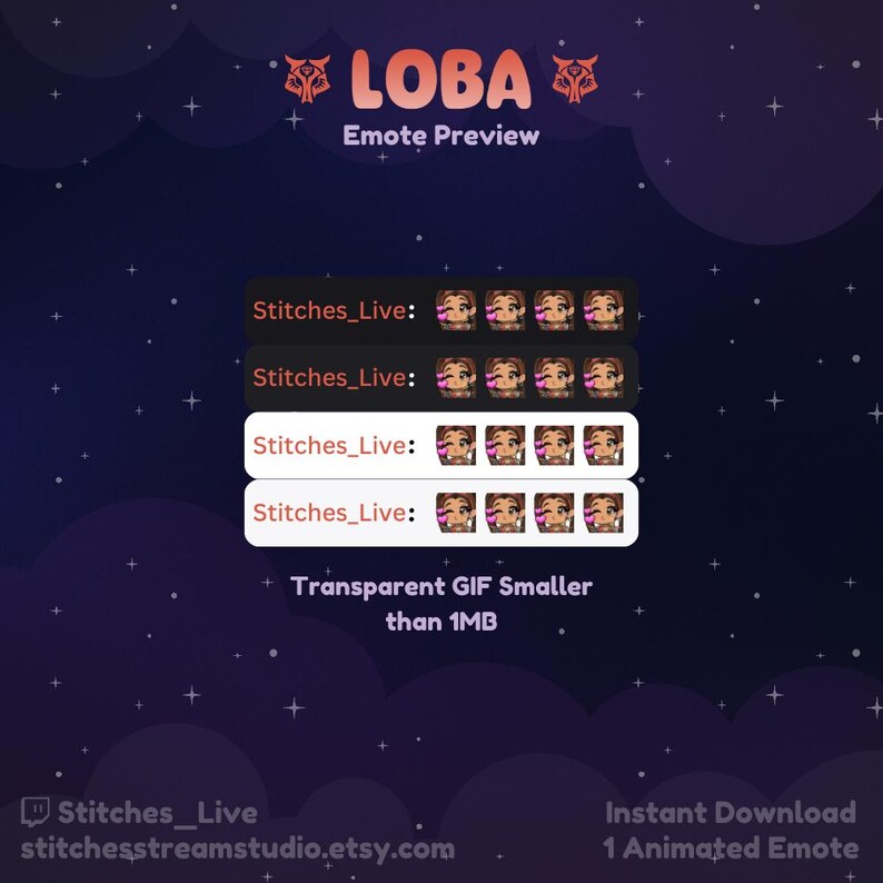Apex Legends Loba Cherry Bomb Kiss Animated Twitch Emote | Streamer ...