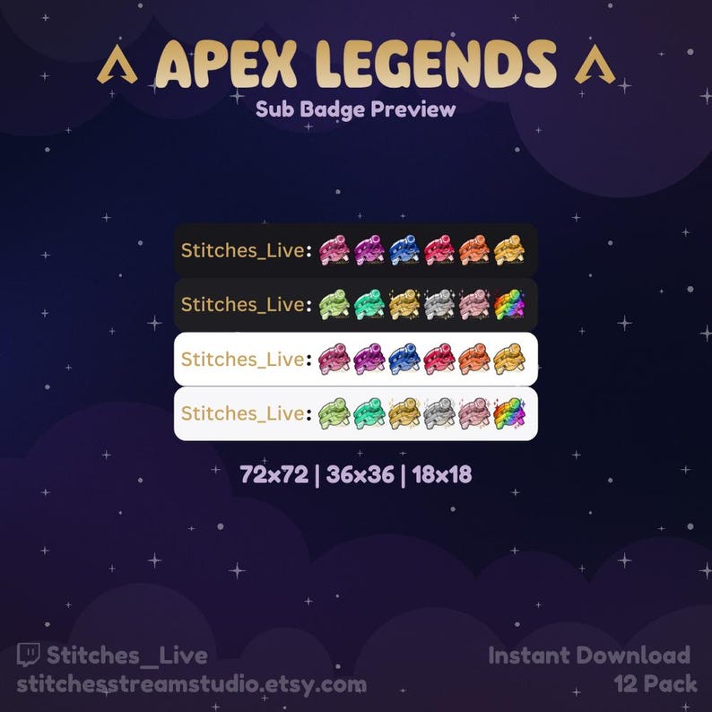 Apex Legends Lifeline Drone Twitch Sub Badges | Streamer, Streaming ...