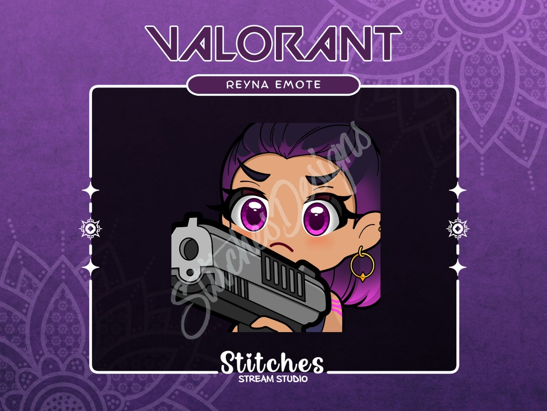 Valorant Reyna Chibi Gun Pre-made Emote, Reyna Emote, Twitch Chat ...