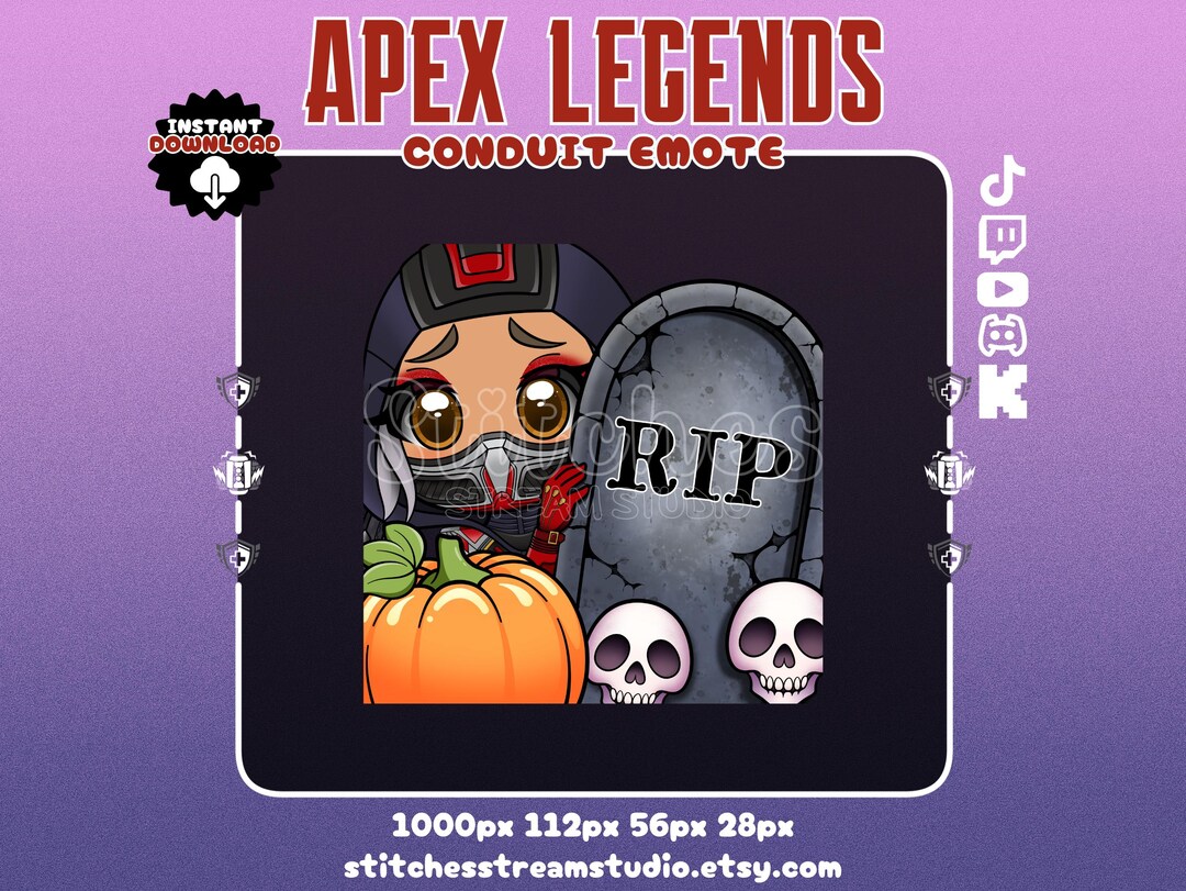 Apex Legends, Conduit Undying Optimism, Halloween RIP, Chibi Pre-made ...