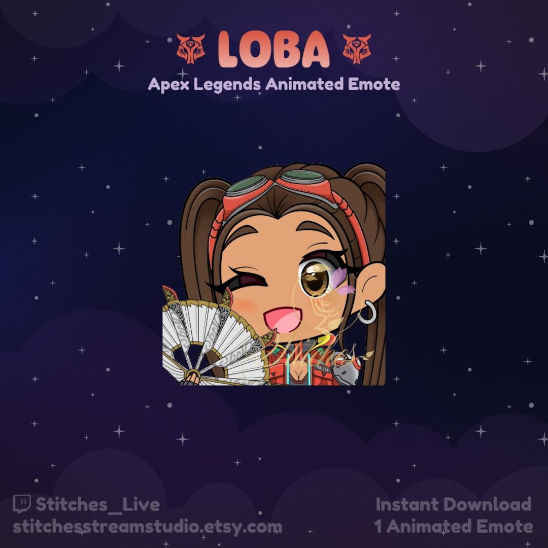 Apex Legends Loba Cherry Bomb Heirloom Animated Twitch Emote | Streamer ...