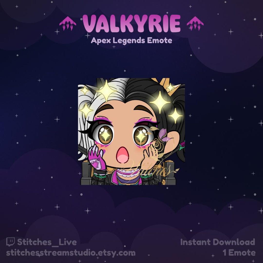 Apex Legends Valkyrie Giddy Glider Shock Twitch Emote | Streamer ...