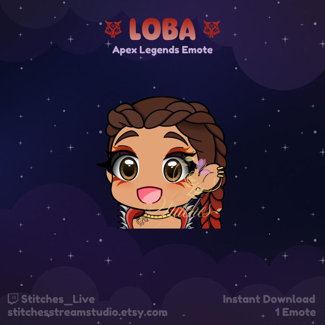 Apex Legends Loba Twitch Emote | Streamer, Streaming Assets, Gaming ...