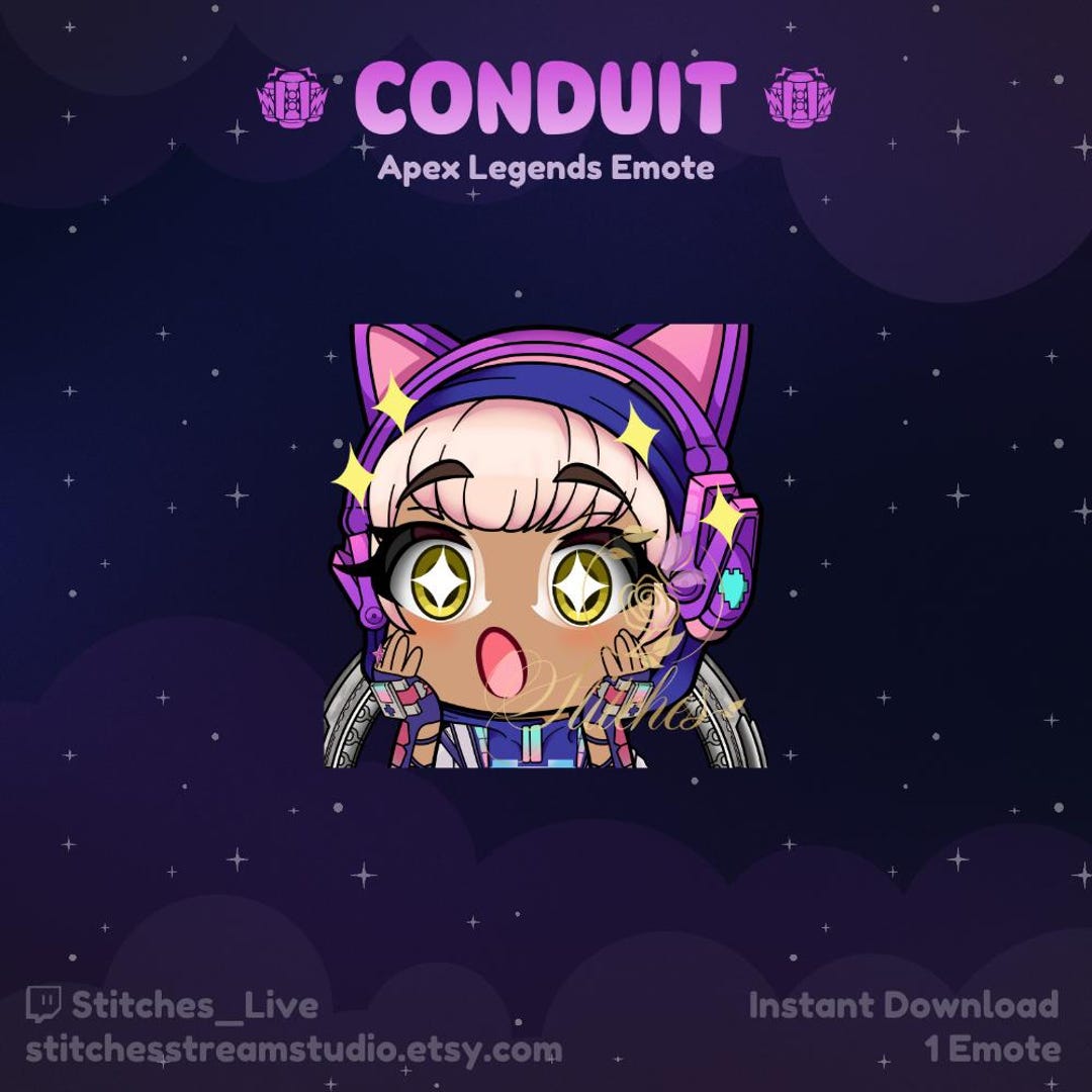Apex Legends Conduit Player One Shock Twitch Emote | Streamer ...