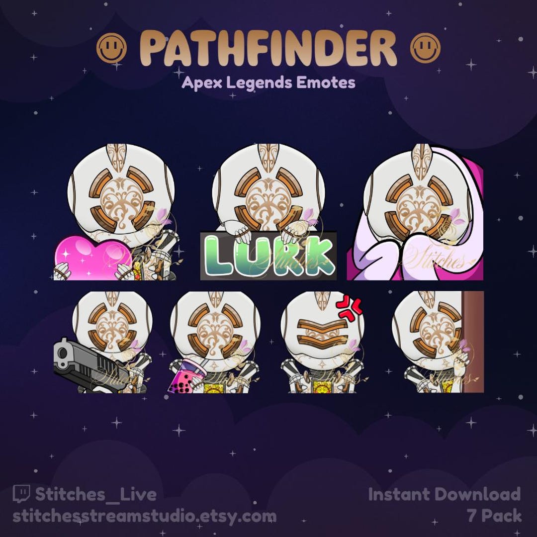 Apex Legends Pathfinder War Machine Twitch Emote Pack | Streamer ...