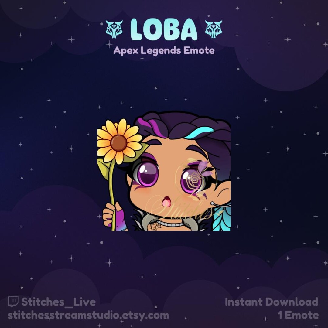 Apex Legends Loba Torrent Sunflower Twitch Emote | Streamer, Streaming ...