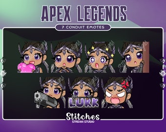 Apex Legends Conduit Royal Obsidian Boba Chibi Pre-made Emote, Conduit ...