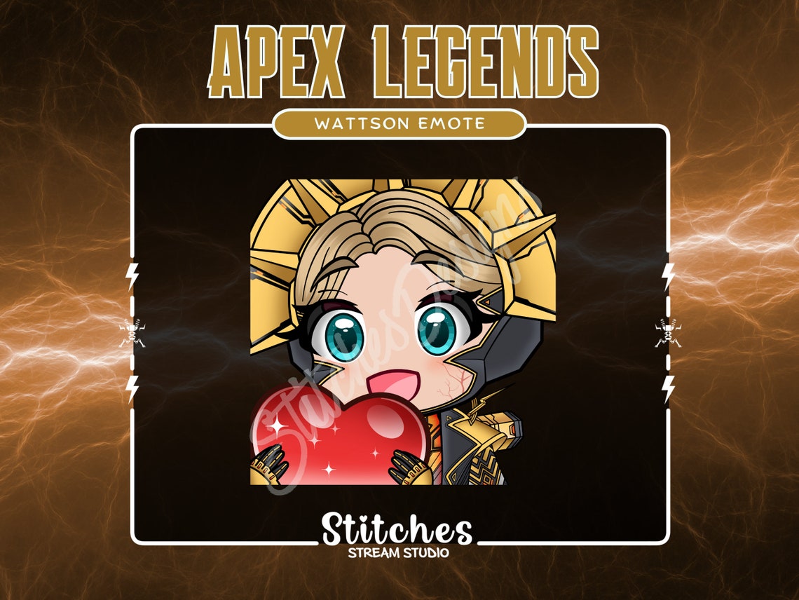 Wattson Solar Static Heart Chibi Emote Apex Legends Twitch Discord ...