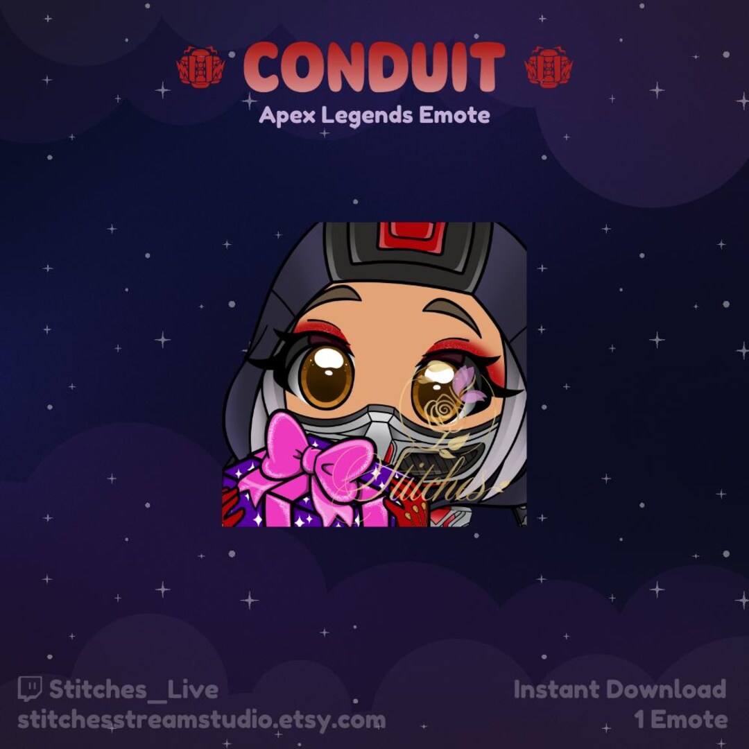 Apex Legends Conduit Undying Optimism Gift Box Twitch Emote | Streamer, Streaming Assets, Gaming ...