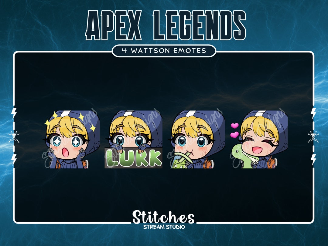 Apex Legends Wattson Chibi Green Pre-made Emote Pack, Wattson and ...