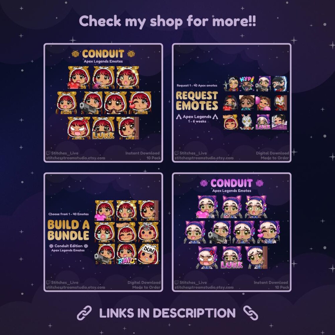 Apex Legends Conduit Lion Hearted Twitch Emote Pack | Streamer ...