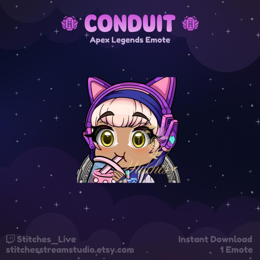 Apex Legends Conduit Player One Boba Twitch Emote | Streamer, Streaming ...