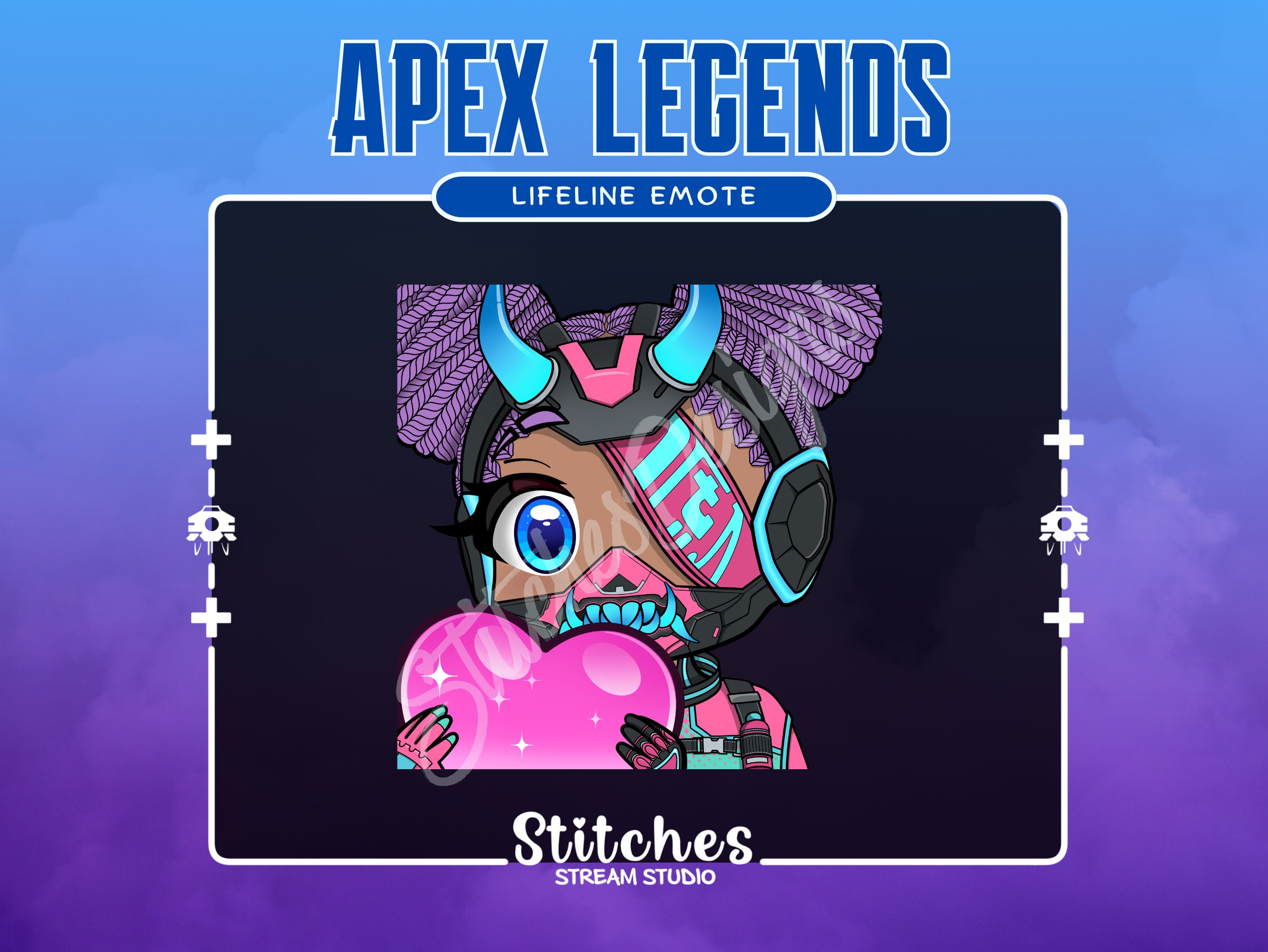 Lifeline Haunt and Heal Heart Emote Apex Legends Emote for Twitch ...