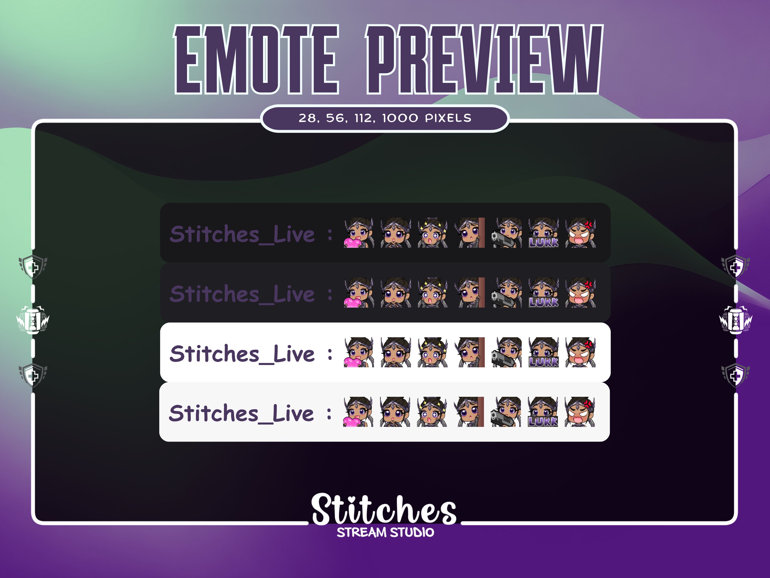 Apex Legends Conduit Royal Obsidian Chibi Pre-made Emote Pack, Conduit ...