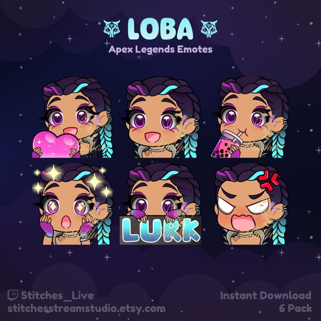 Apex Legends Loba Torrent Twitch Emote Pack | Streamer, Streaming ...