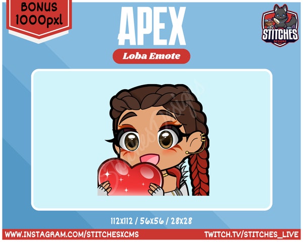 Loba Emotes apex Legends for Twitch Discord and Youtube - Etsy Canada