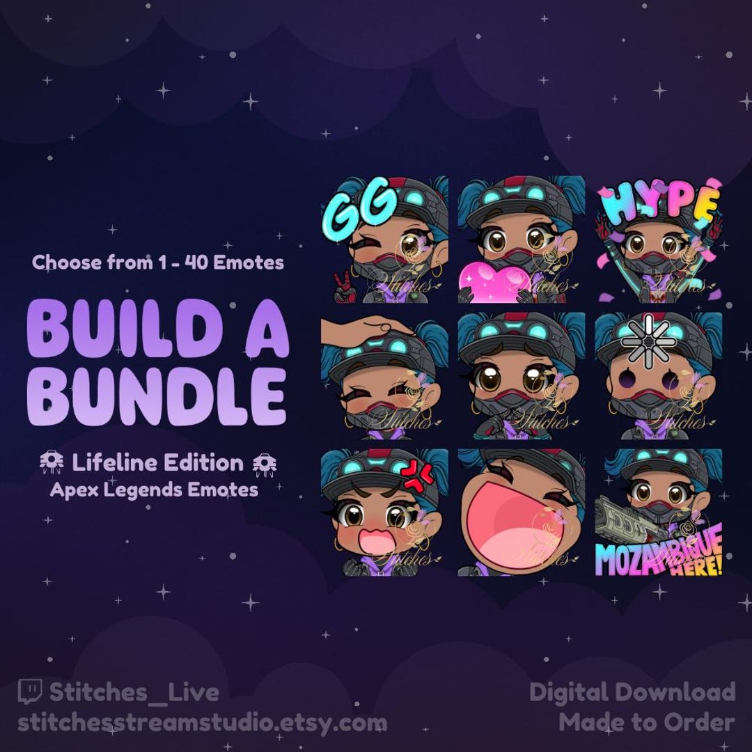 Apex Legends Lifeline Mischief Medic Build A Bundle Emotes | Streamer ...